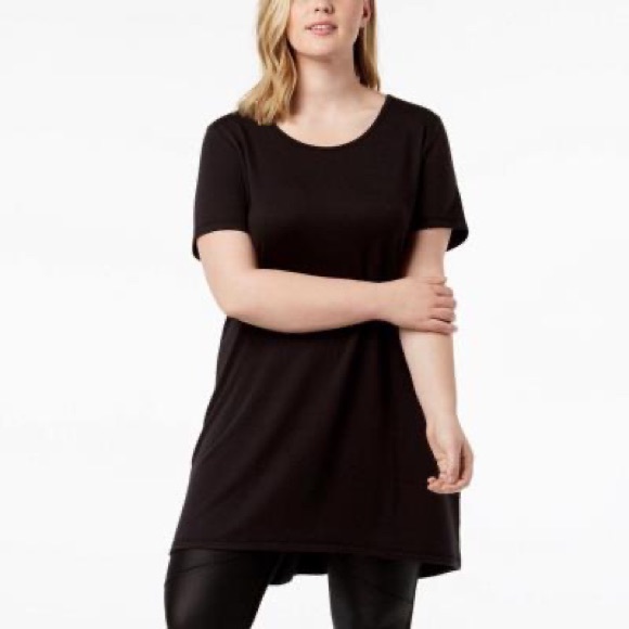 Ideology | Tops | Ideology Plus Size Short Sleeve Vback Tunic Top ...